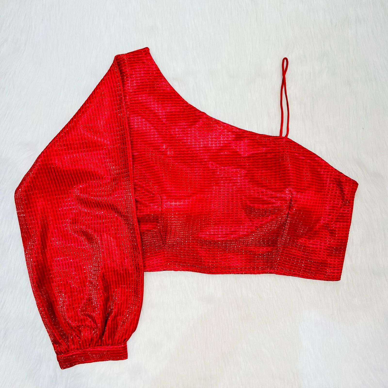 ONE SIDE STRIPE BLOUSE DESIGNS WESTERN STYLE BLOUSE FOR PARTIES AND WEDDING