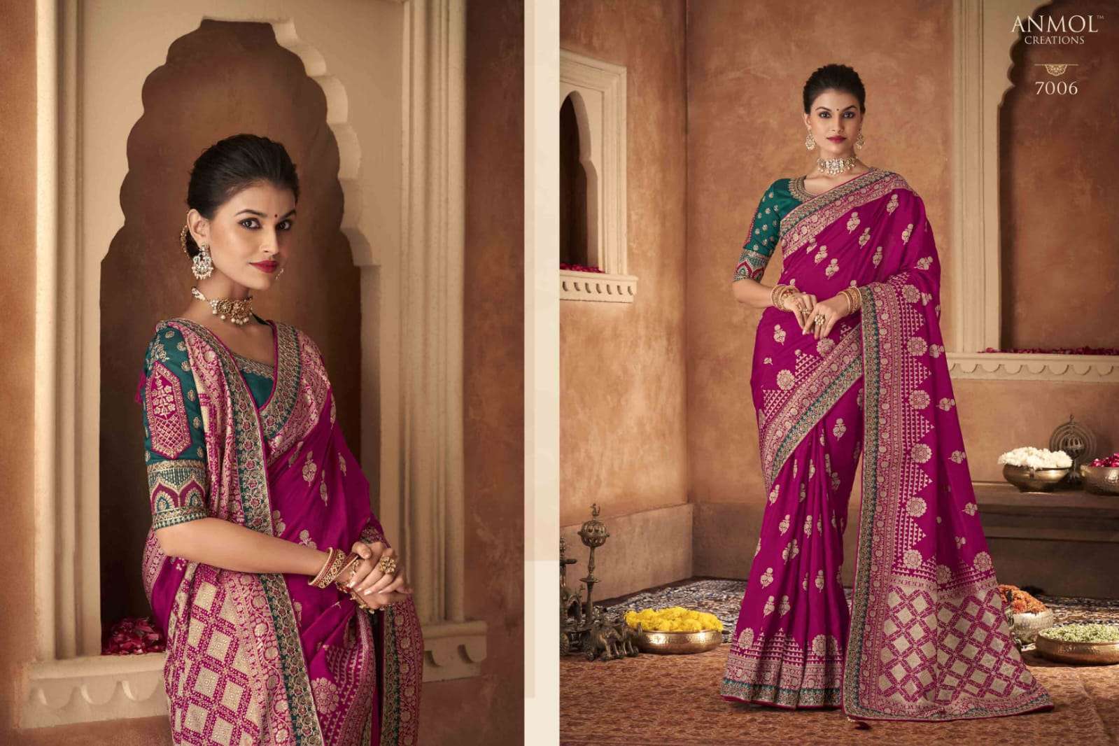 Anmol Creation Meera Rich Look Pallu Designer saree collection