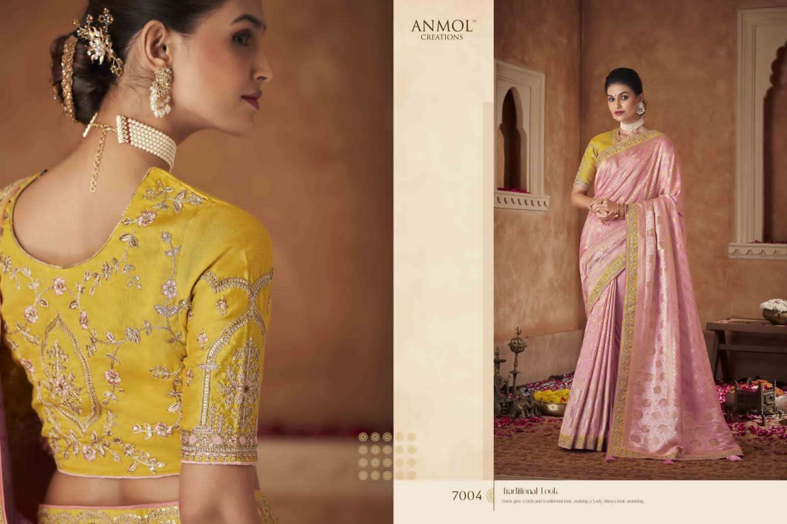 Anmol Creation Meera Rich Look Pallu Designer saree collection