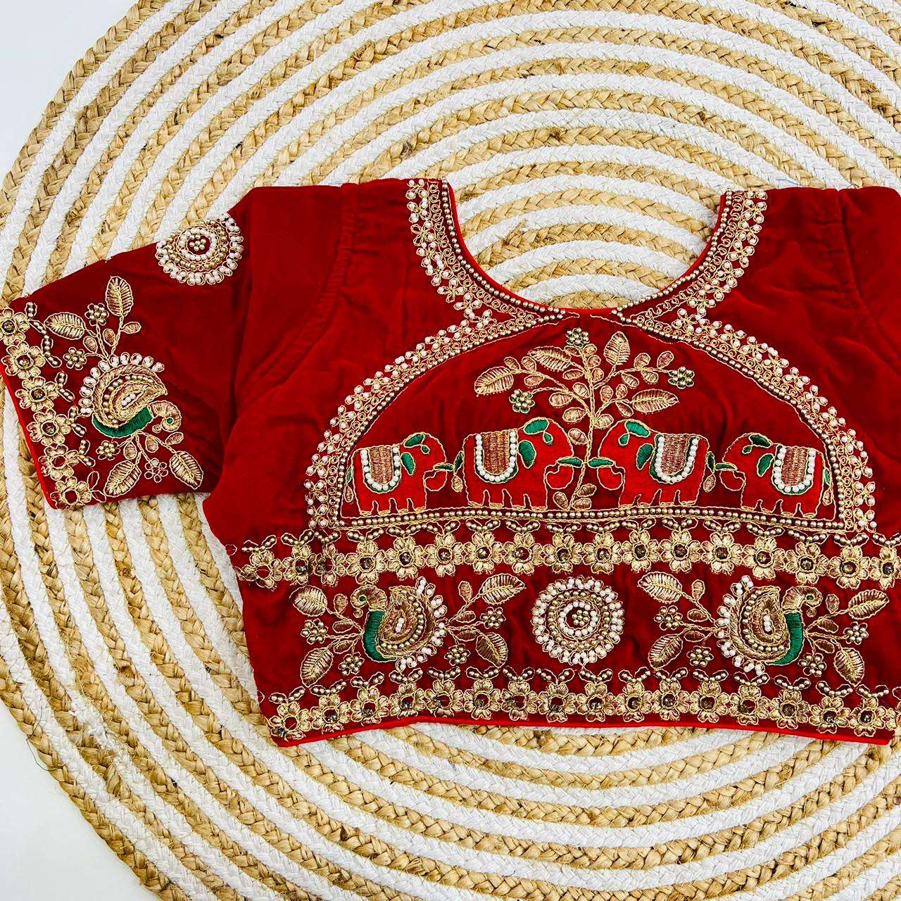 Bridal Design Velvet with Heavy Look Designer Blouse collection