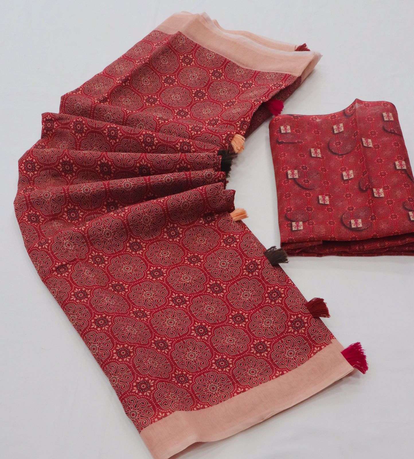 Chanderi cotton with digital Printed Fancy Look saree collection