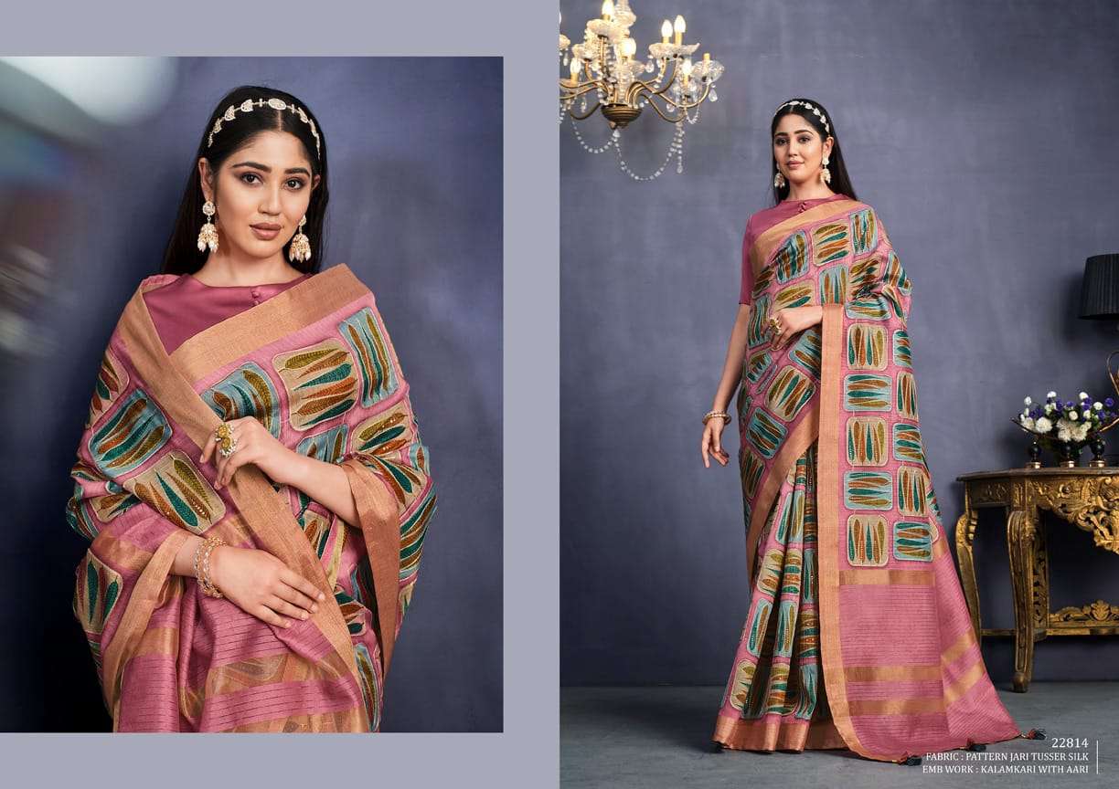 Mahotsav Mohmanthan 22800 Series Aahana Tusser silk with Printed fancy ...