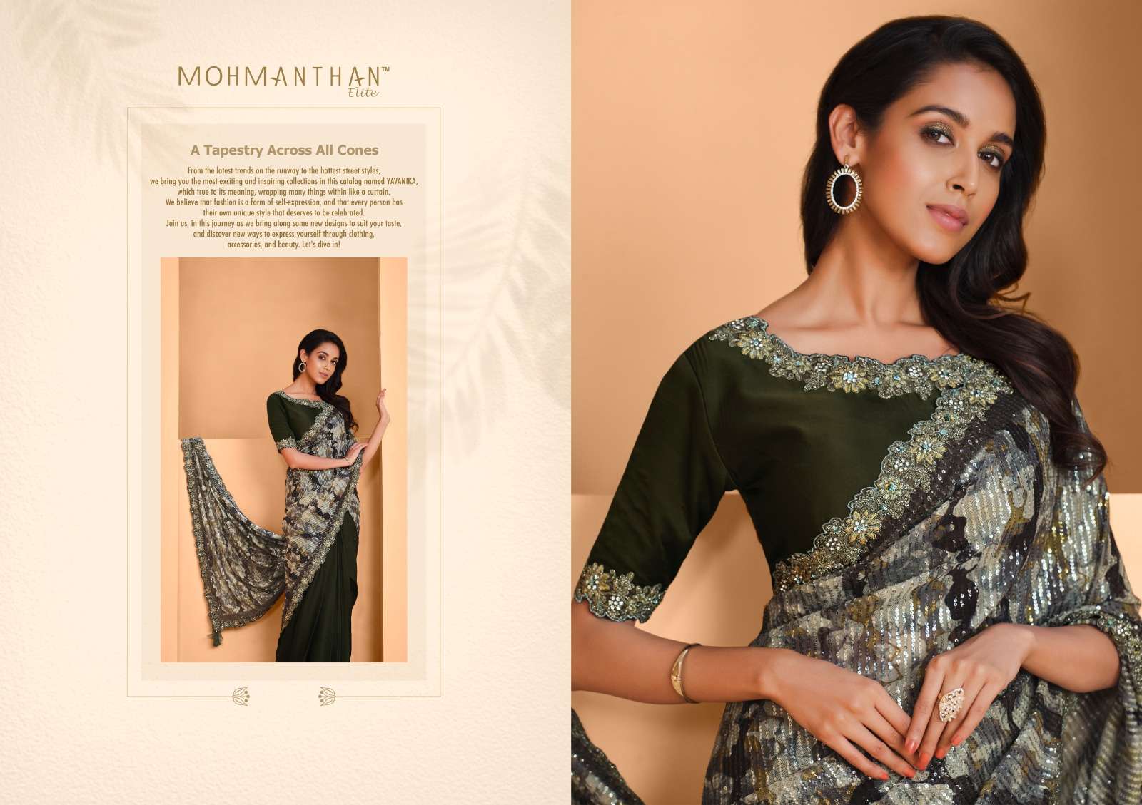 Mahotsav Mohmanthan 22900 Yavanika Fancy Look Designer wedding wear ...