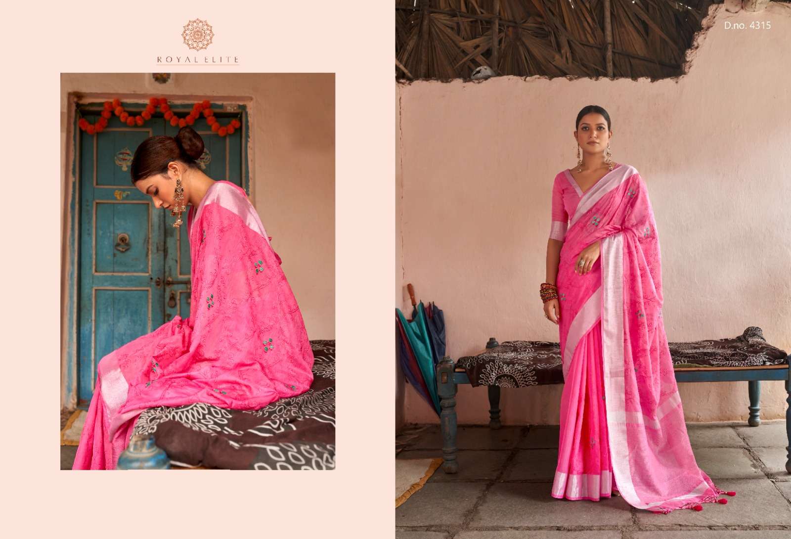 Panache Sabhya vol 3 Linen with digital printed fancy saree collection