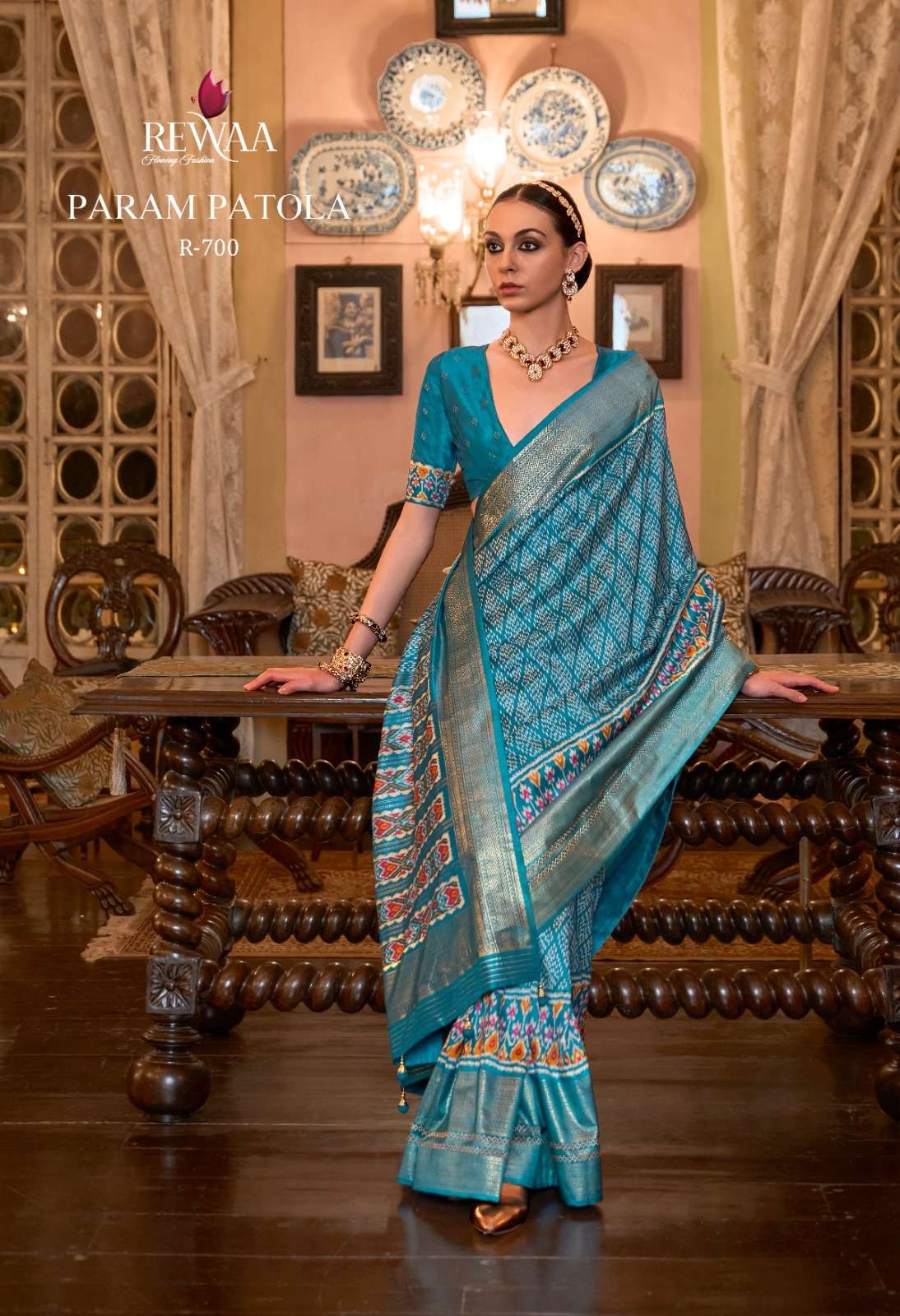 Rewaa fashion Param Patola Ikkat saree collection