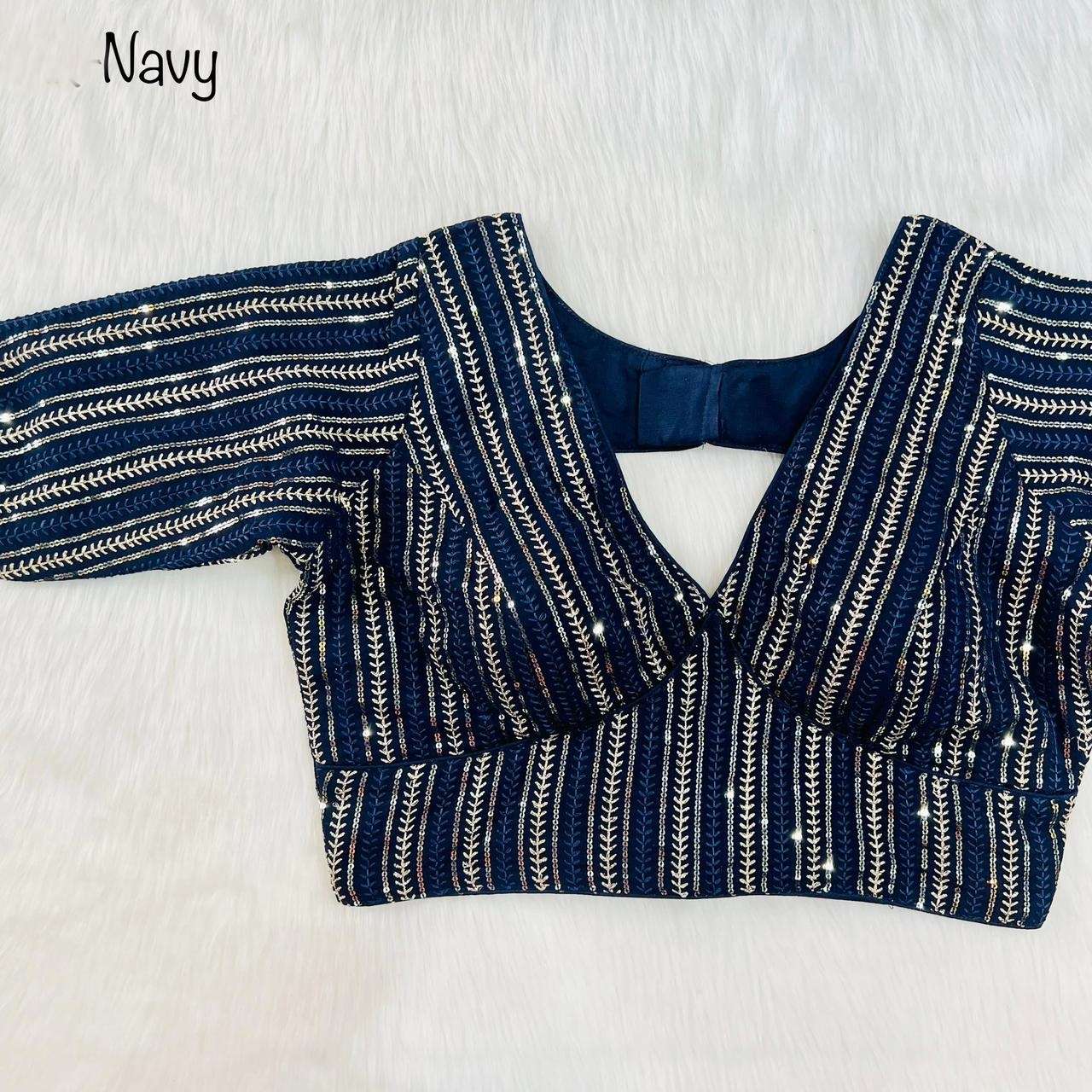 Sabyasachi style Georgette with Fancy Designer Fullystich blouse collection