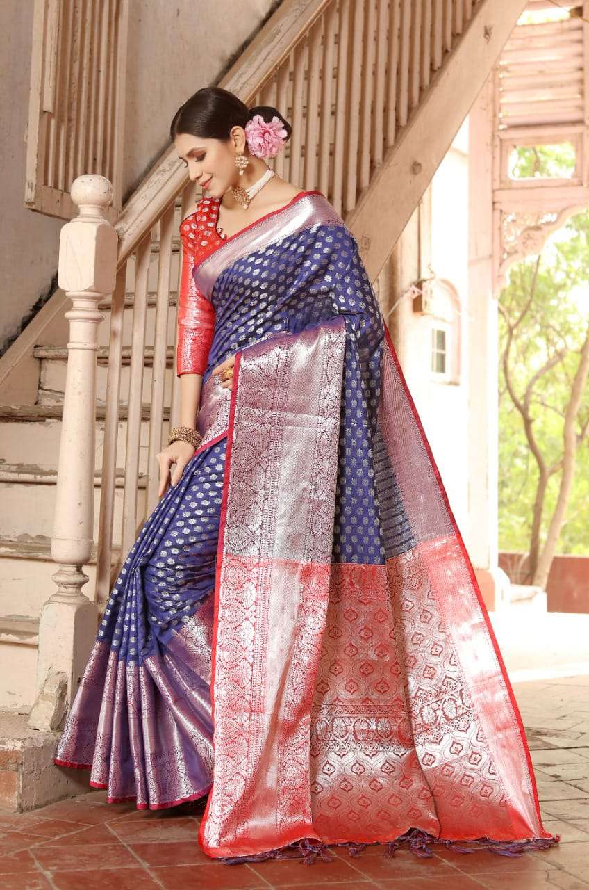 Simran vol 6 Kanchipuram handloom silk with weaving dots all Over saree ...