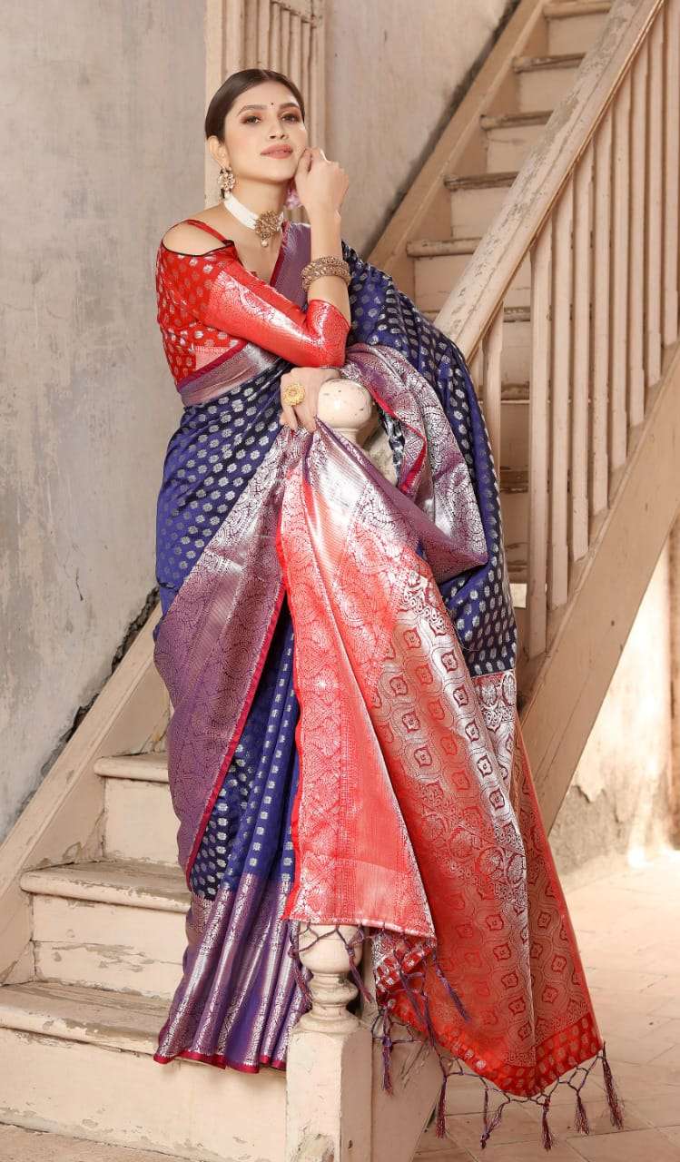 Simran vol 6 Kanchipuram handloom silk with weaving dots all Over saree ...