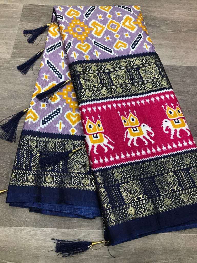 Trisha vol 4 Dola Silk with Traditional Patola Design Border Rich look ...