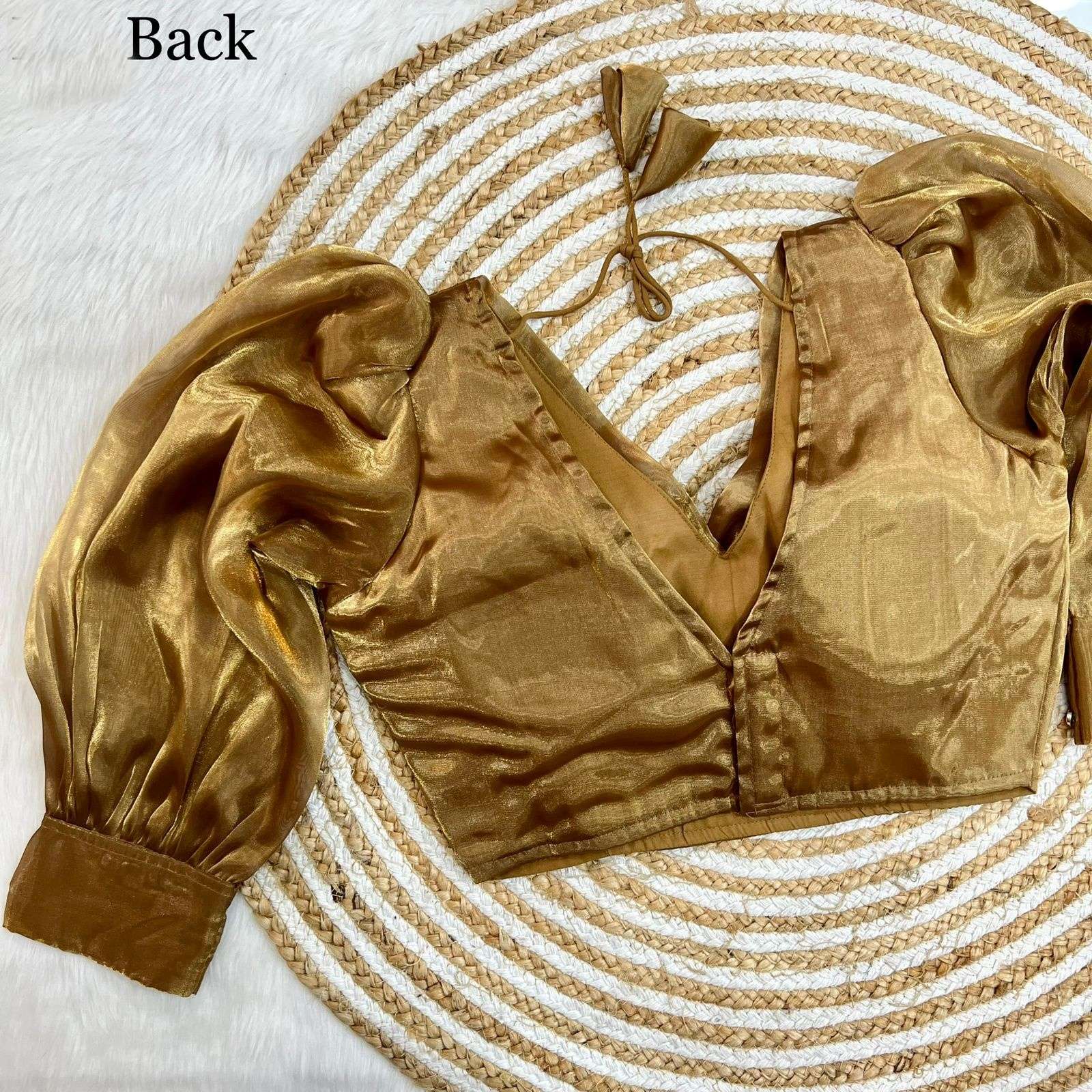 fancy look BALLOON SLEEVES WITH PLEATED DESINGER BLOUSE collection