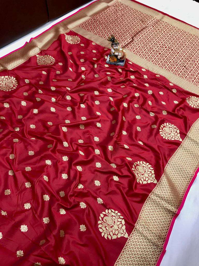 Badal lichi Silk with Weaving design Fancy Look saree collection