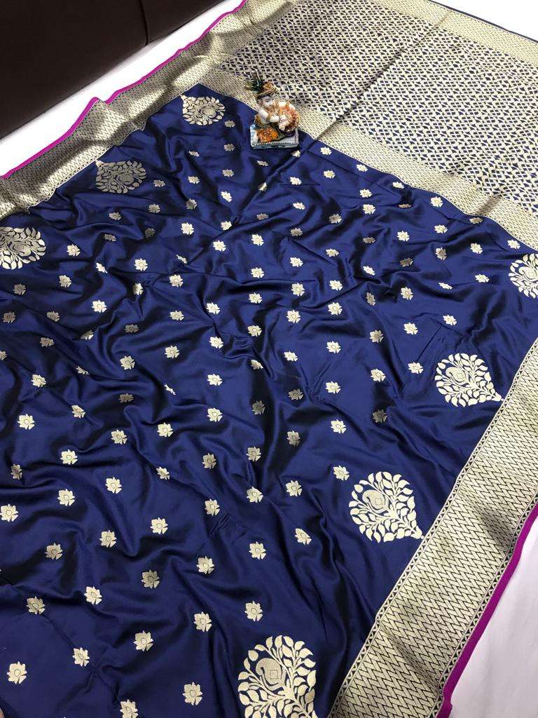 Badal lichi Silk with Weaving design Fancy Look saree collection