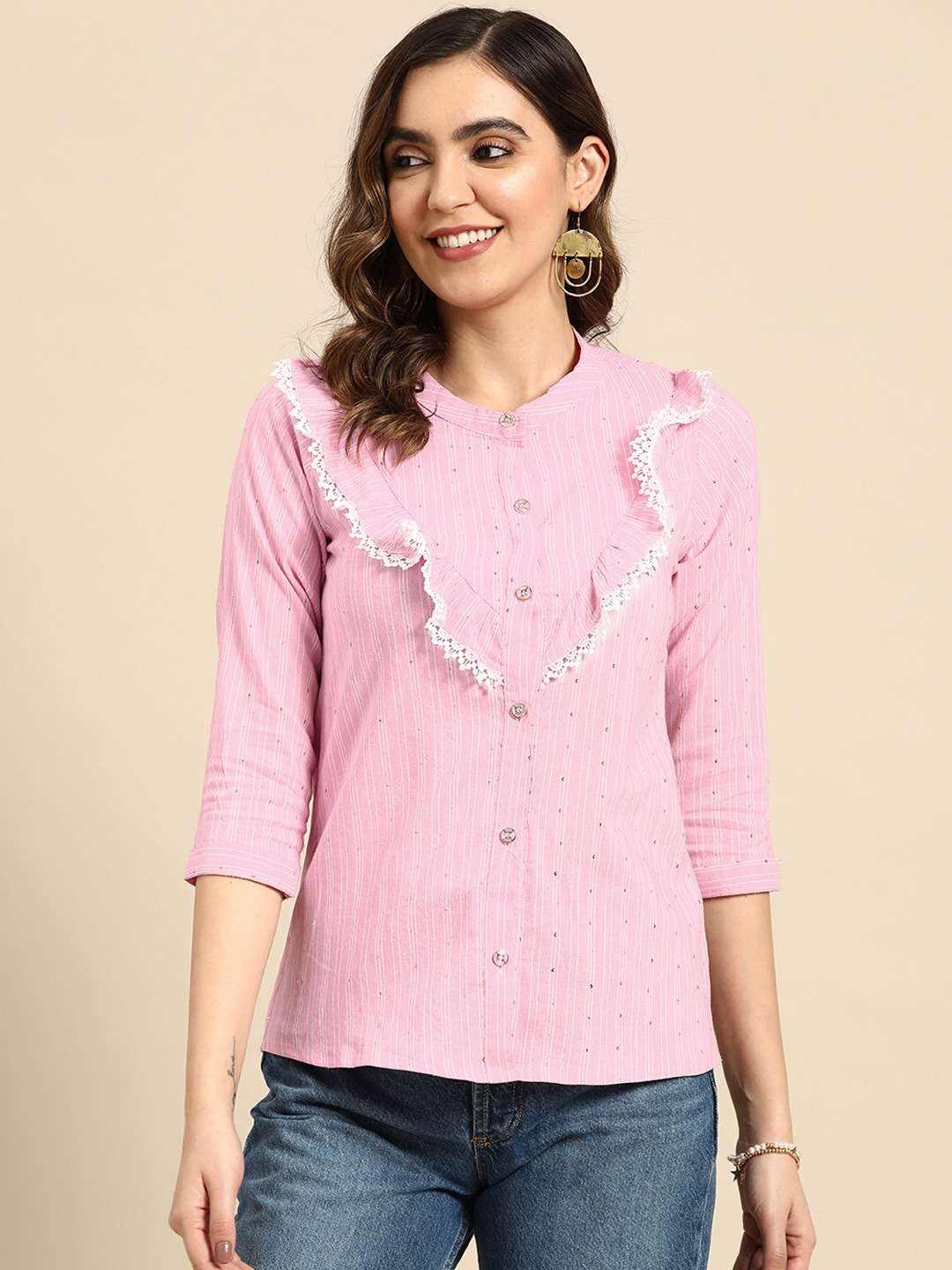 Cotton with fancy Short Tops Style Kurti collection