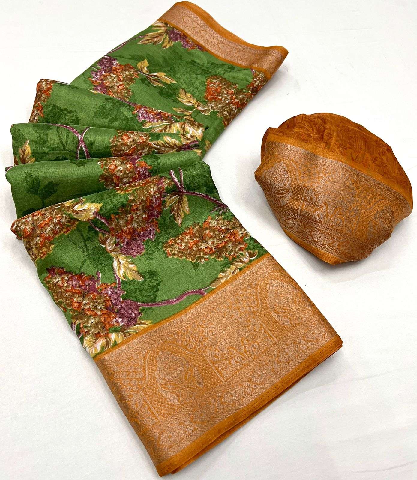 Keisha Dola silk with FLower Printed fancy saree colleciton