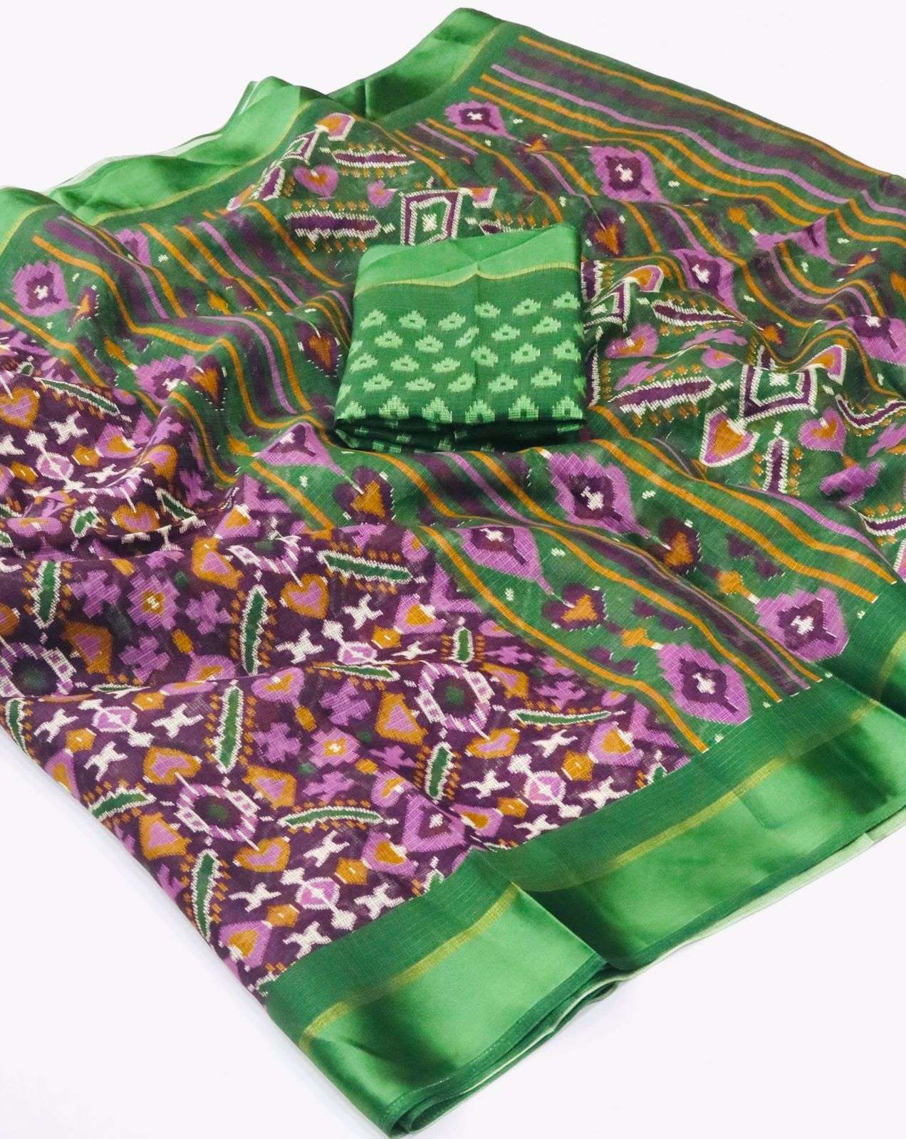 Kota silk with Satin Patta Border Regular wear saree collection