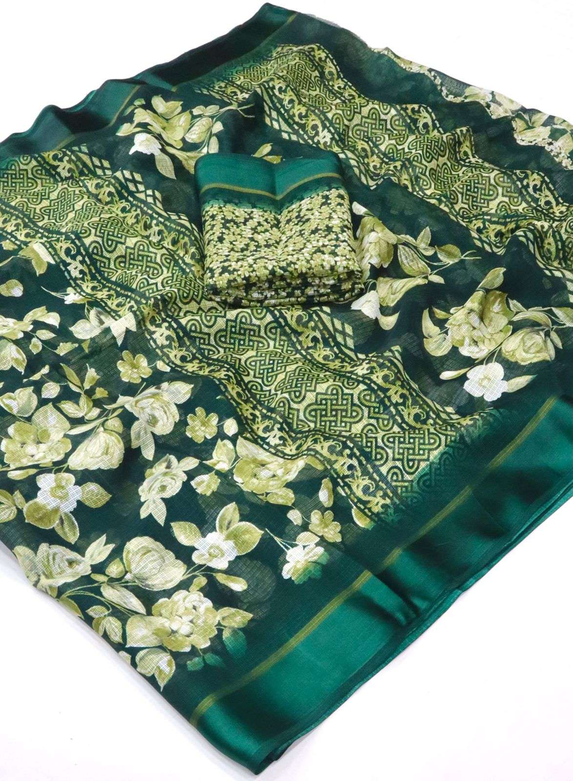 Kota silk with Satin Patta Border Regular wear saree collection