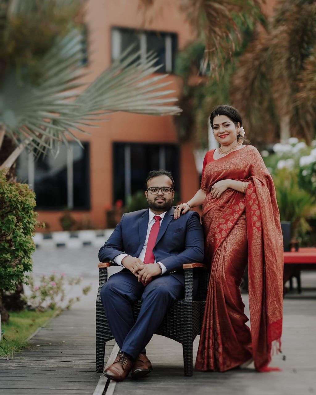 Ladies First Choice Red color banarasi silk saree collection