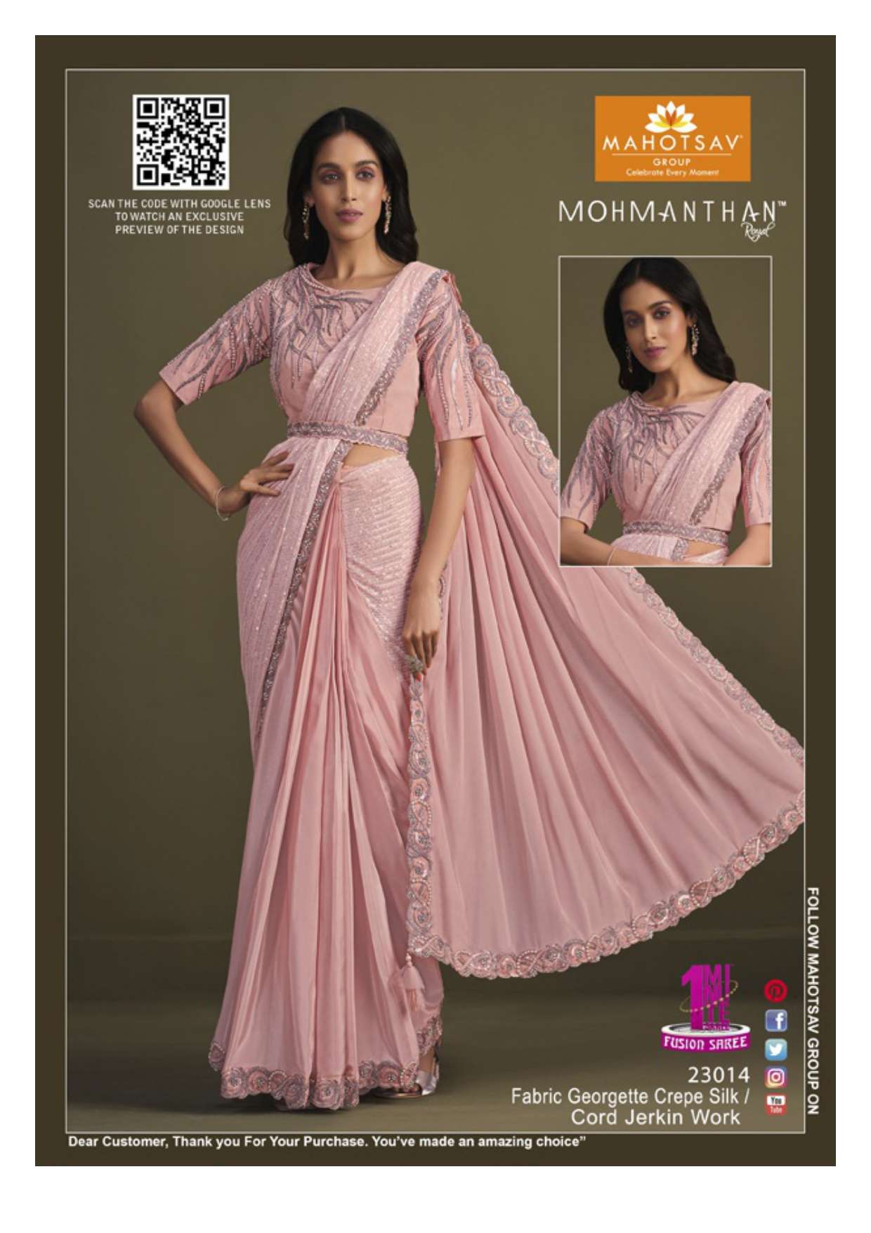 Mahotsav Mohmanthan 23000 Series La Belle fancy Look Designer Saree ...