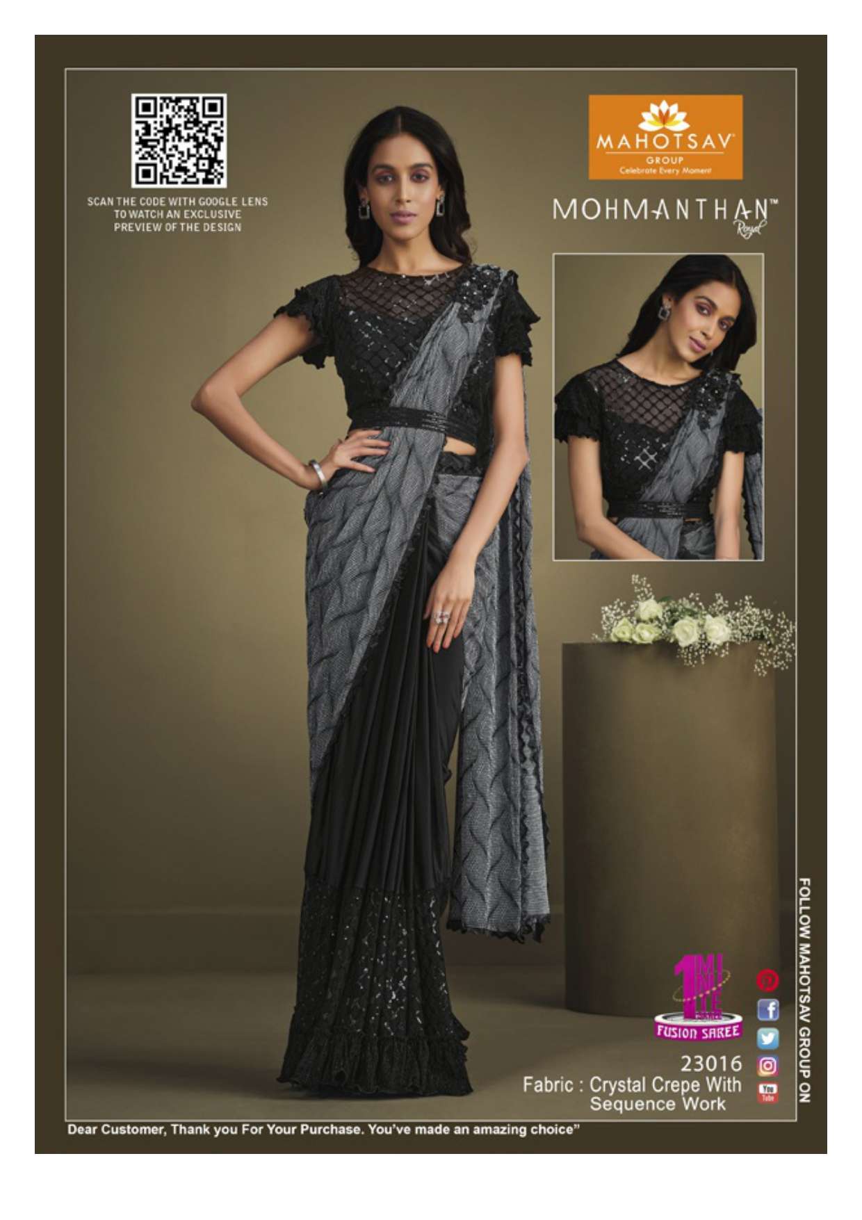 Mahotsav Mohmanthan 23000 Series La Belle fancy Look Designer Saree ...