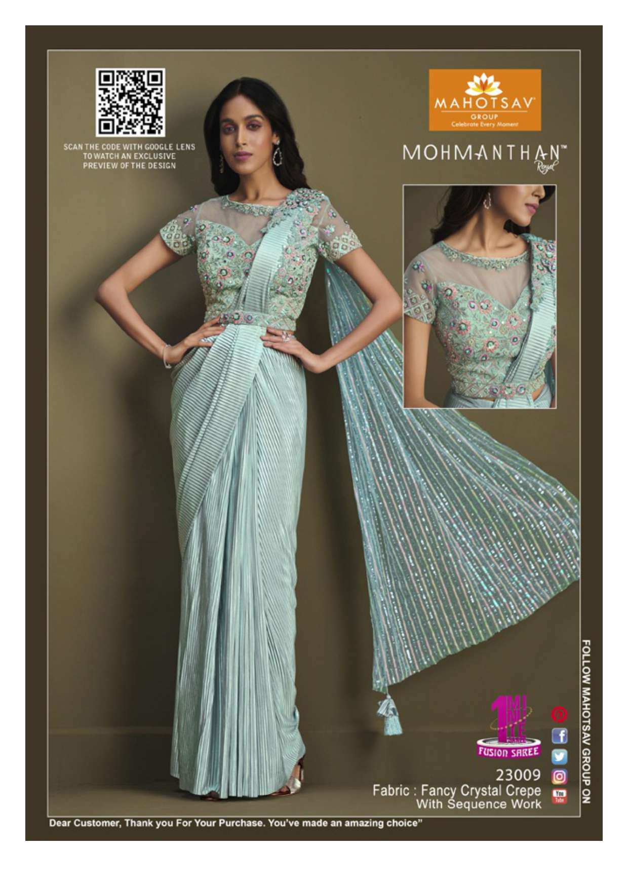 Mahotsav Mohmanthan 23000 Series La Belle fancy Look Designer Saree ...