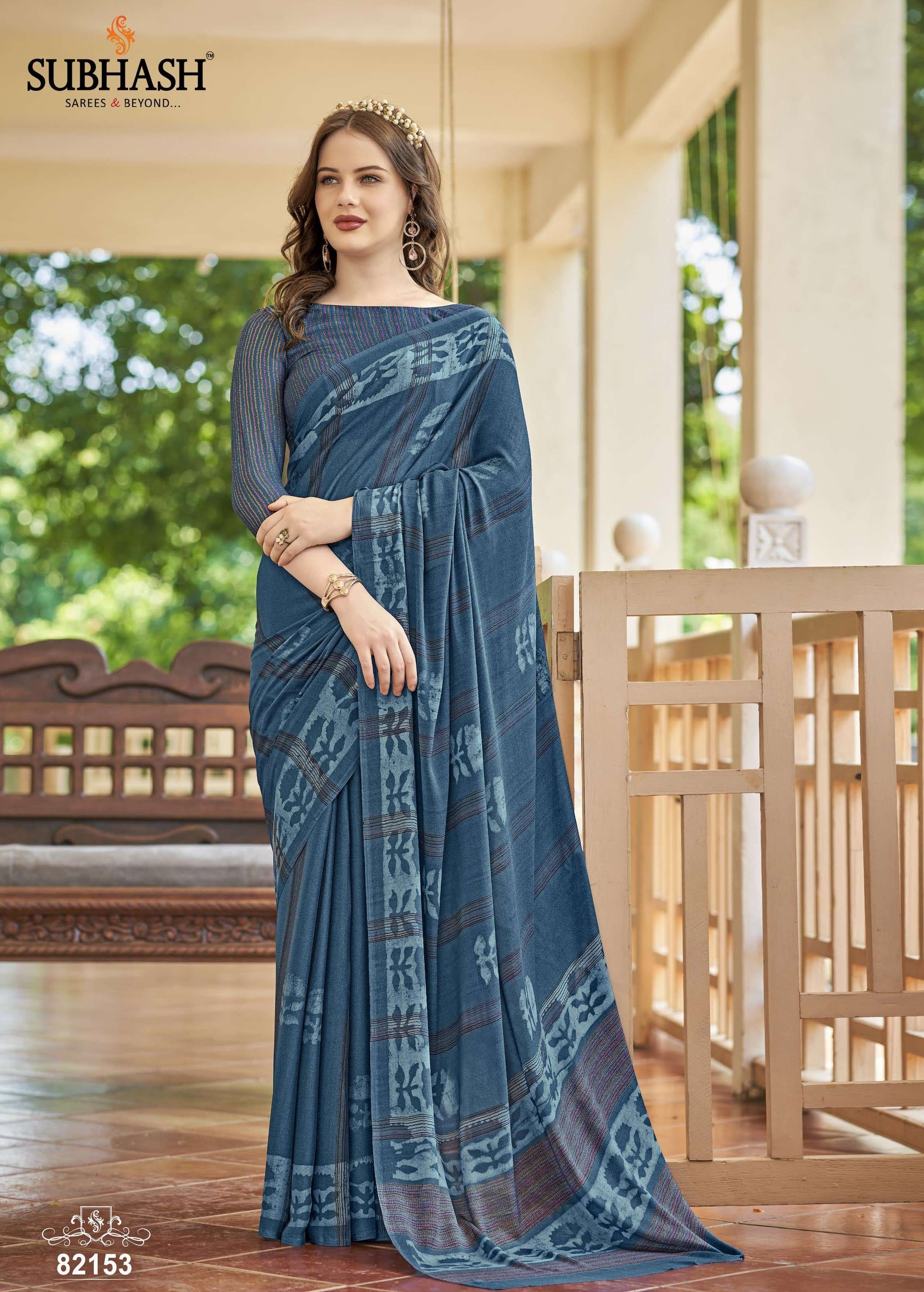 Subhash Suhani vol 7 Chiffon with fancy look Printed Regular wear saree ...
