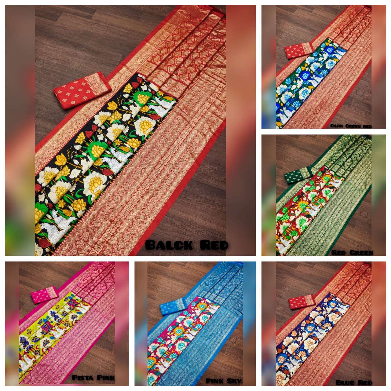 Trisha vol 10 Dola silk with Flower Printed party wear saree collection