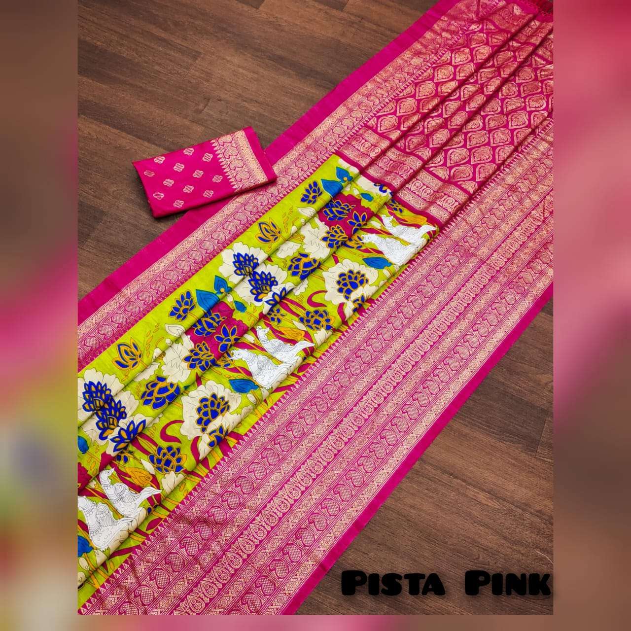 Trisha vol 10 Dola silk with Flower Printed party wear saree collection