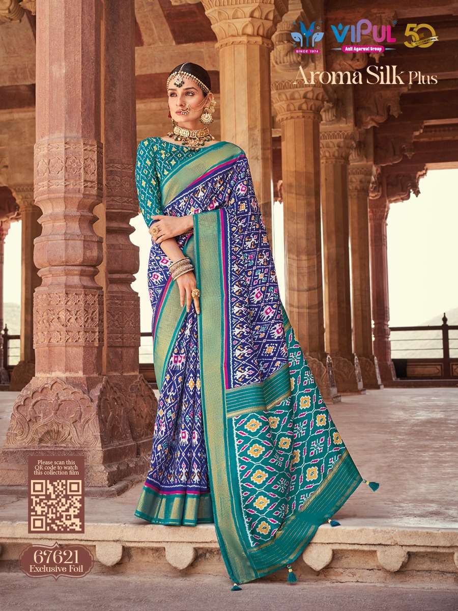 Vipul Fashion aroma silk Plus With Traditional Patola saree collection