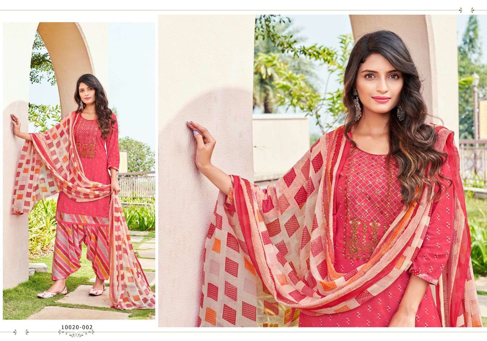 KAY VEE SUITS SHONI PANJABANA PURE COTTON PRINT DRESS MATERIALS ...