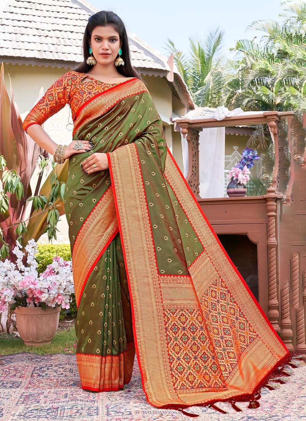 Mahima Soft banarasi silk with weaving design saree collection