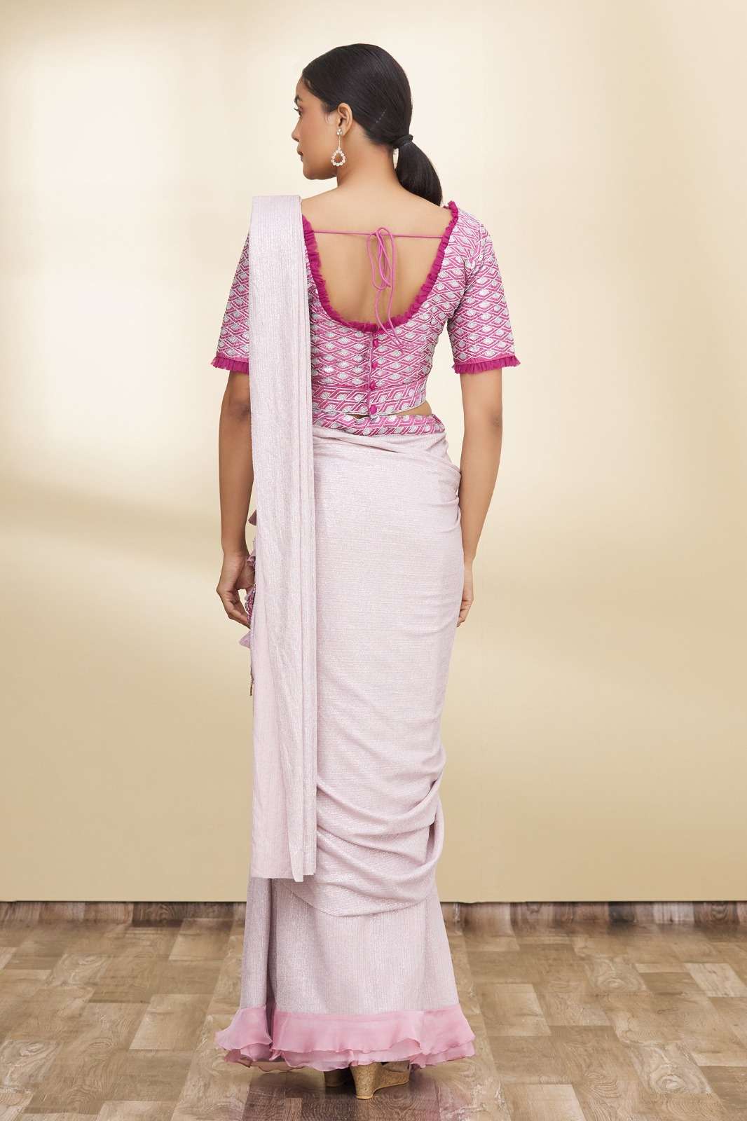 Mahotsav Monmathan 5800 Series Carmella Lycra With party wear saree ...