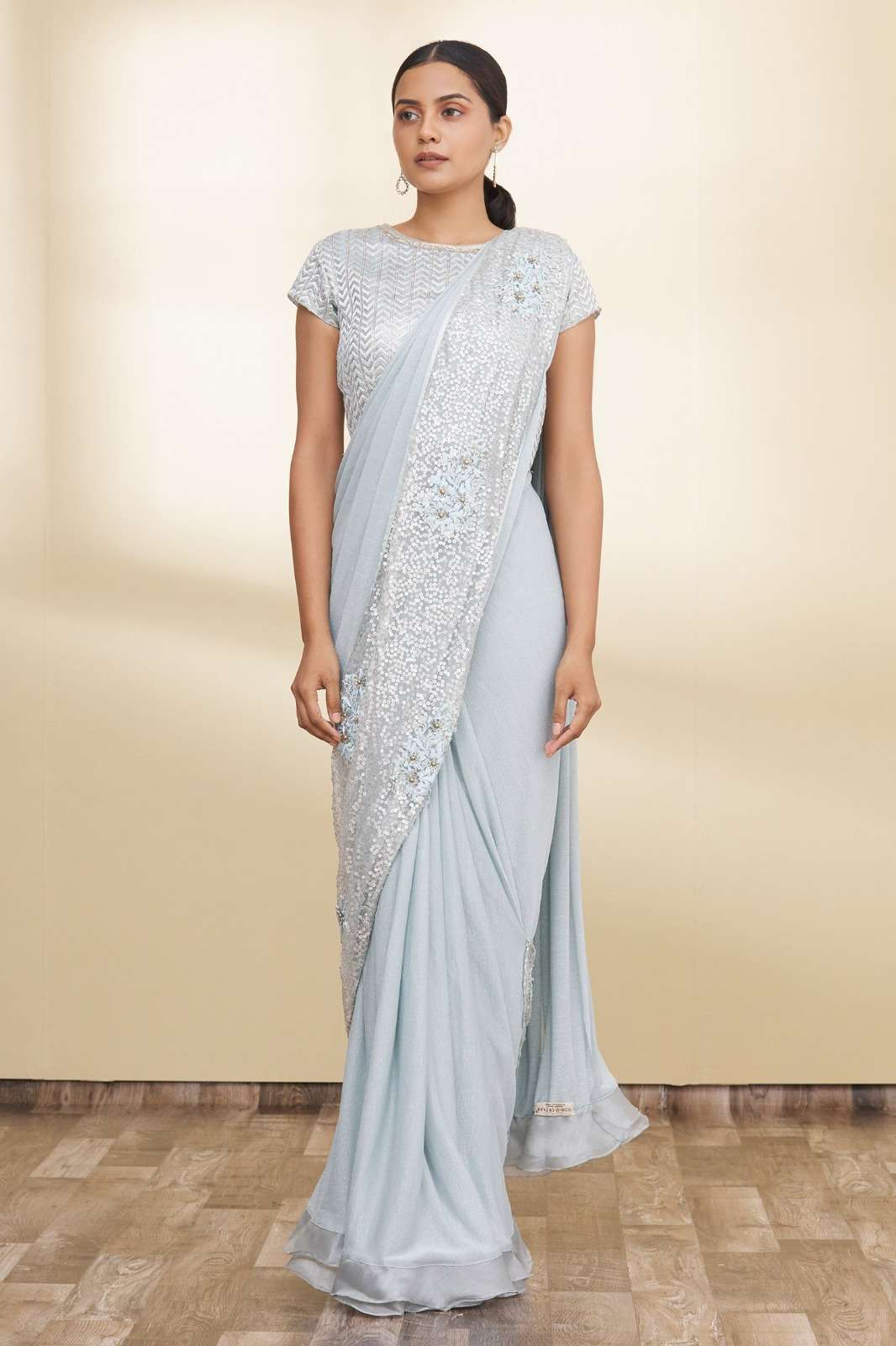 Mahotsav Monmathan 5800 Series Carmella Lycra With party wear saree ...