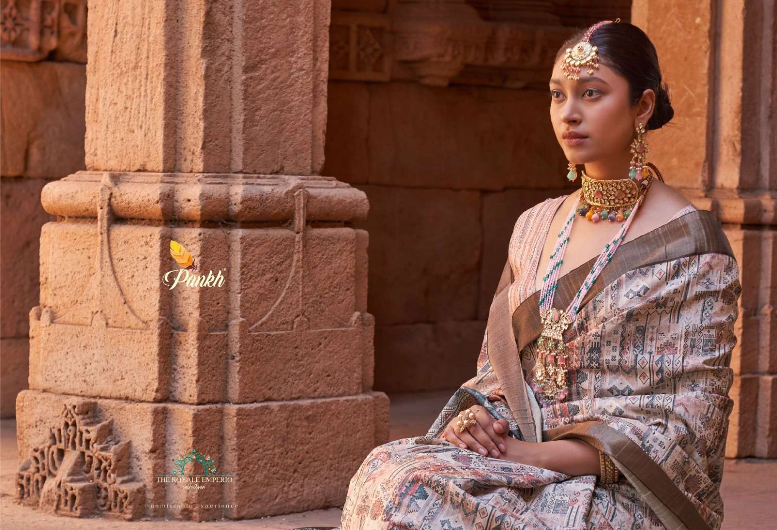 Pankh Creation Karvaah col 1 Silk with Kalamkari printed saree collection