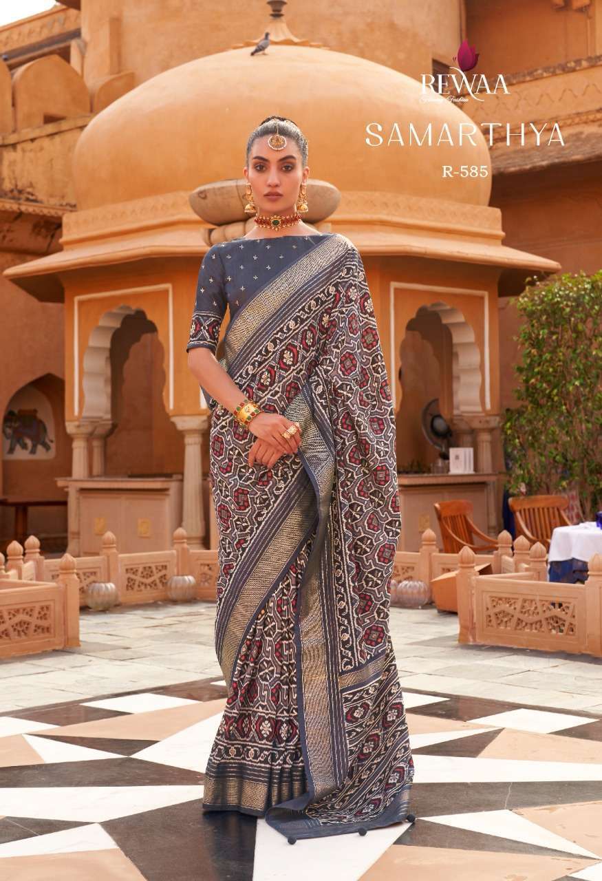 Rewaa fashion samarthya Silk with digital Printed Saree collection