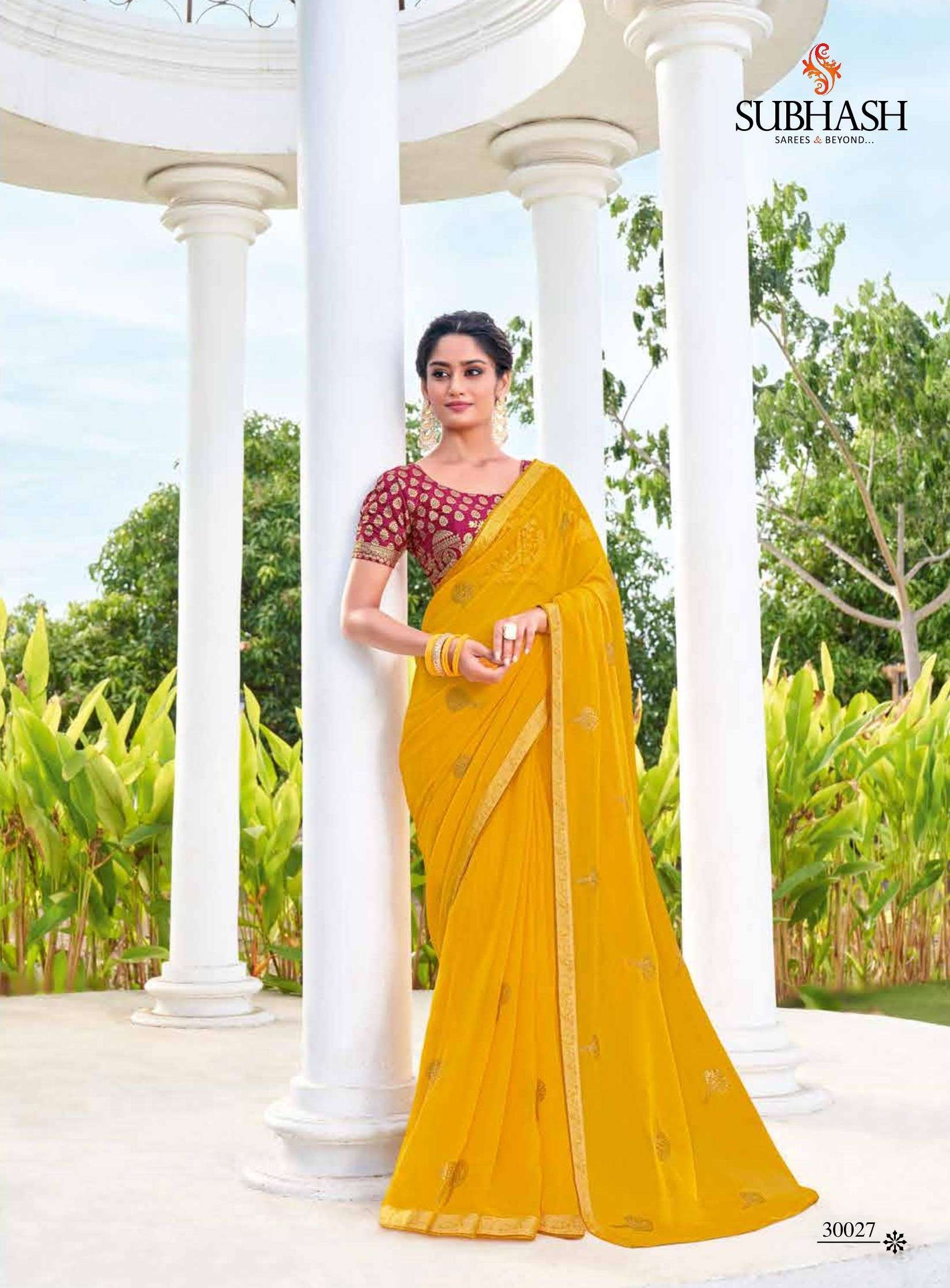 Subhash Aahira vol 3 Chiffon with fancy Look saree collection