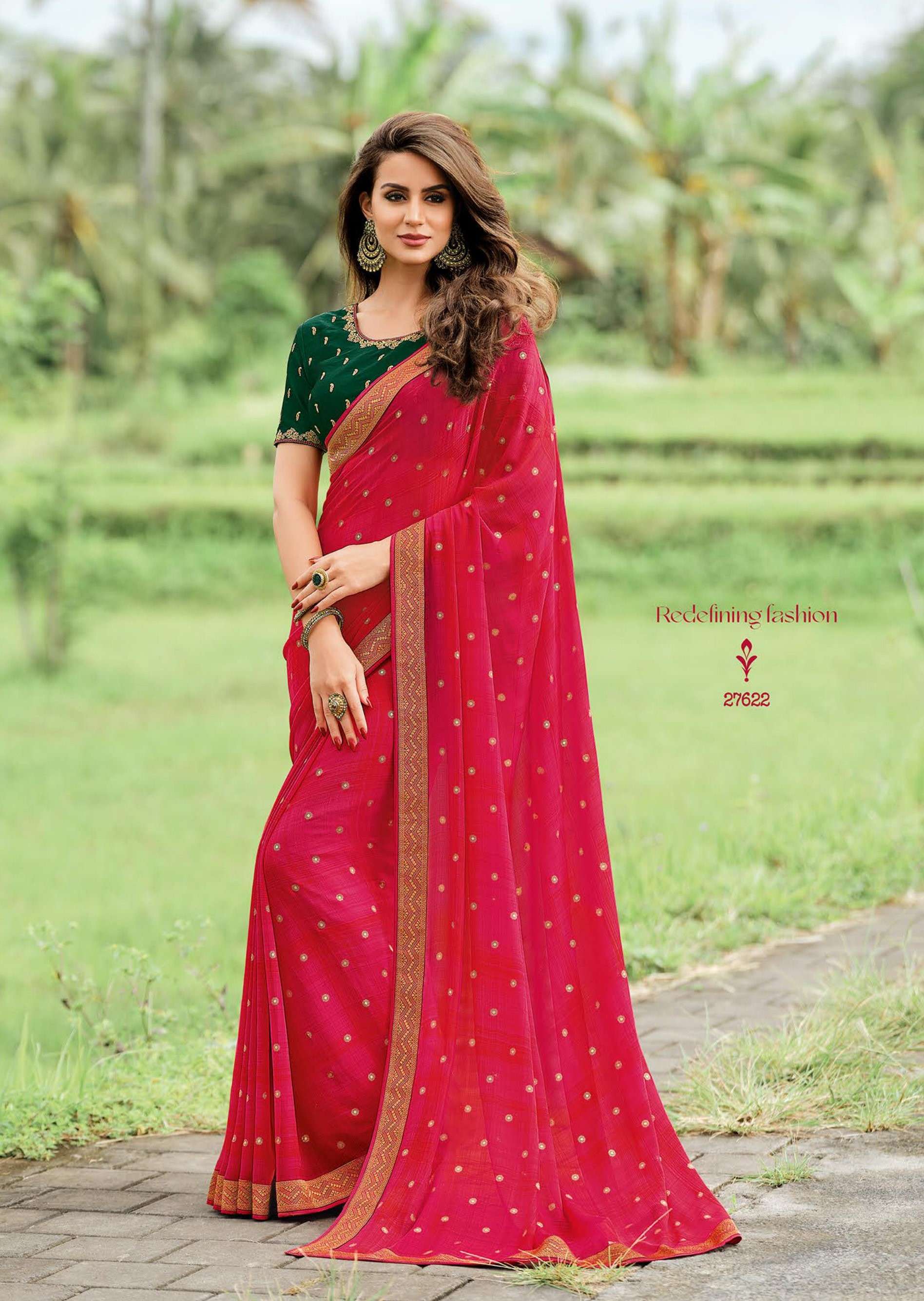 Subhash Sarees Sarbani vol 4 Chiffon with Foil Printed fancy saree ...