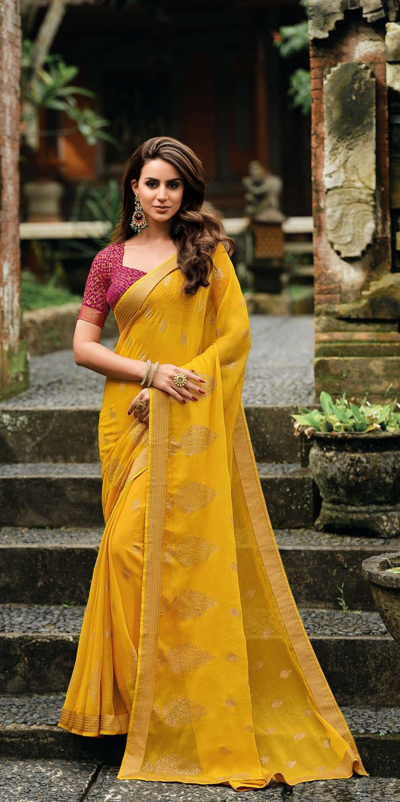 Subhash Sarees Sarbani vol 4 Chiffon with Foil Printed fancy saree ...