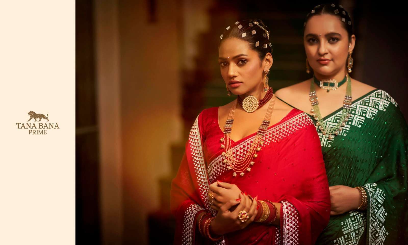 Tana Bana Prime Traditional Function wear designer saree collection