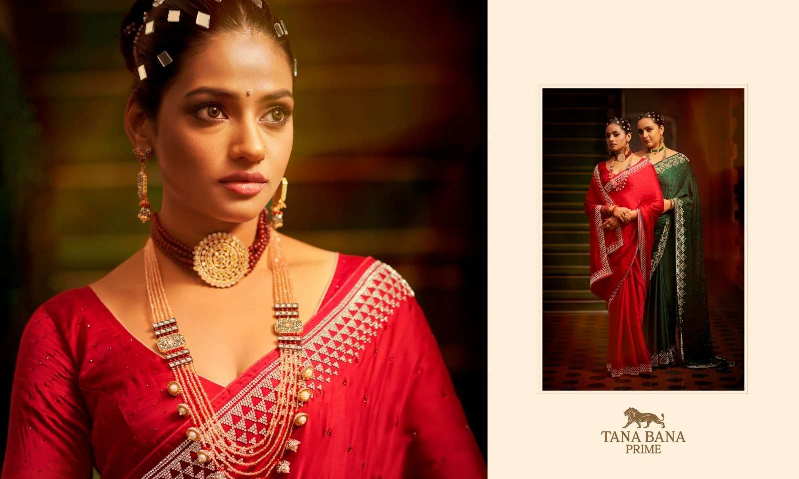 Tana Bana Prime Traditional Function wear designer saree collection