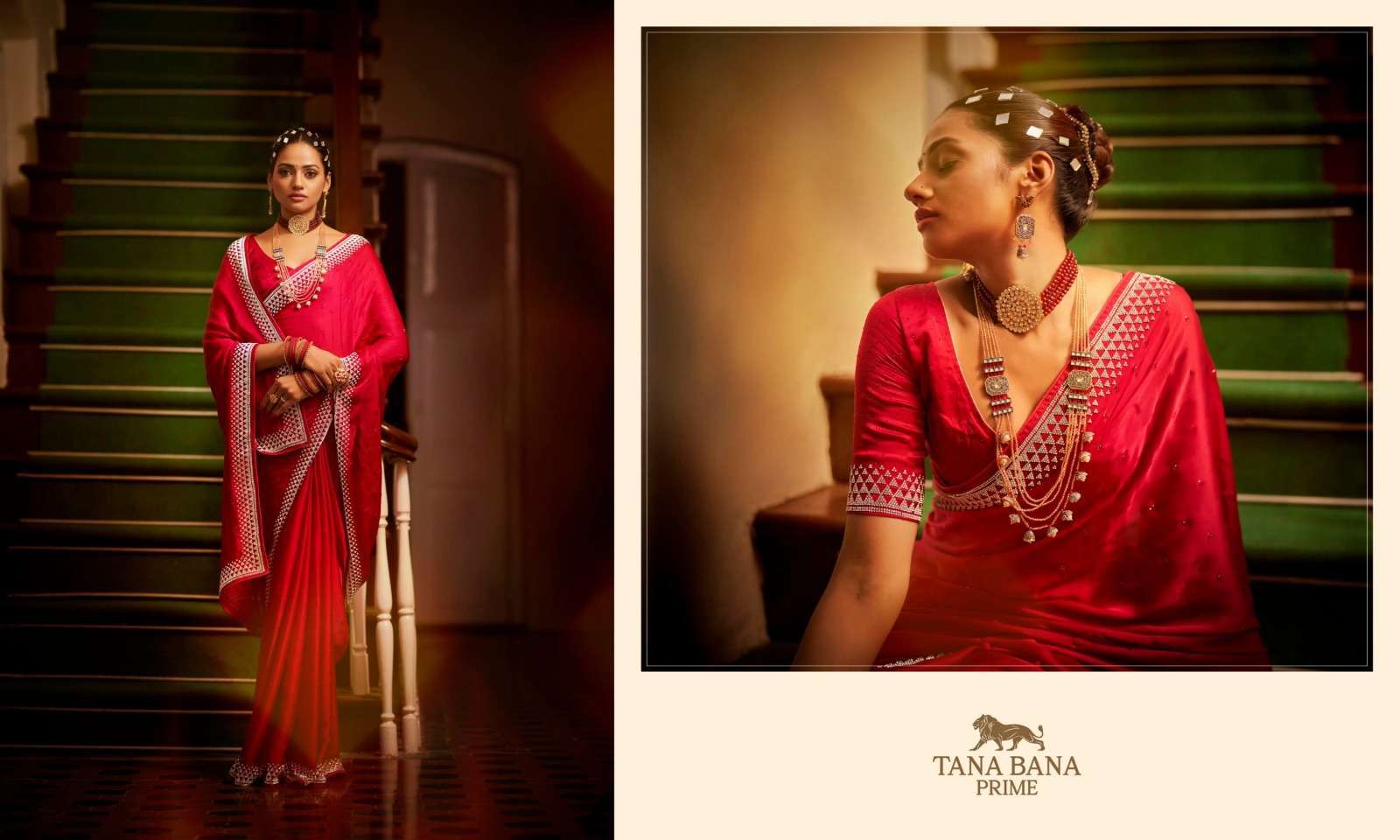 Tana Bana Prime Traditional Function wear designer saree collection