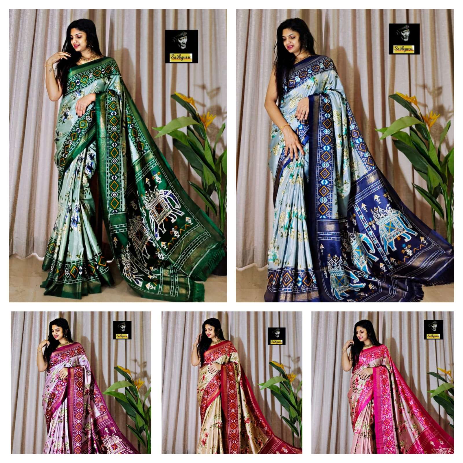 Trisha vol 18 Dola silk with FLower Printed fancy Look saree collection