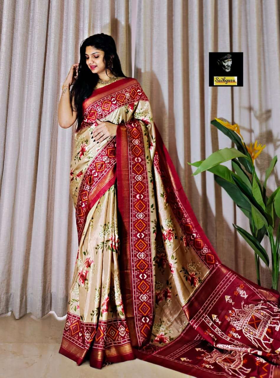 Trisha vol 18 Dola silk with FLower Printed fancy Look saree collection