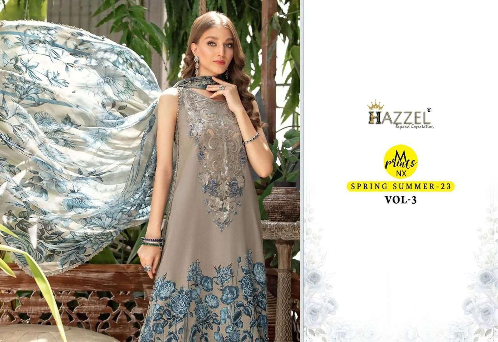 Hazzel Maria B Mprints Spring Summer 23 vol 3 Cotton with Printed ...