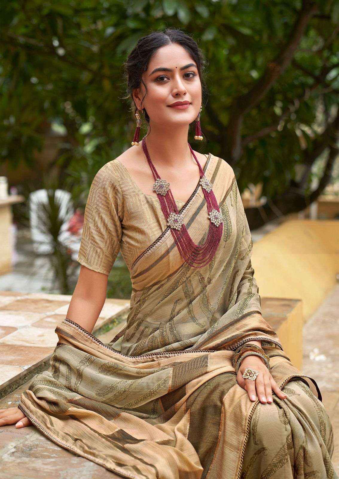 Lt fabrics Kashvi creation Dhwani Brasso with fancy look saree collection