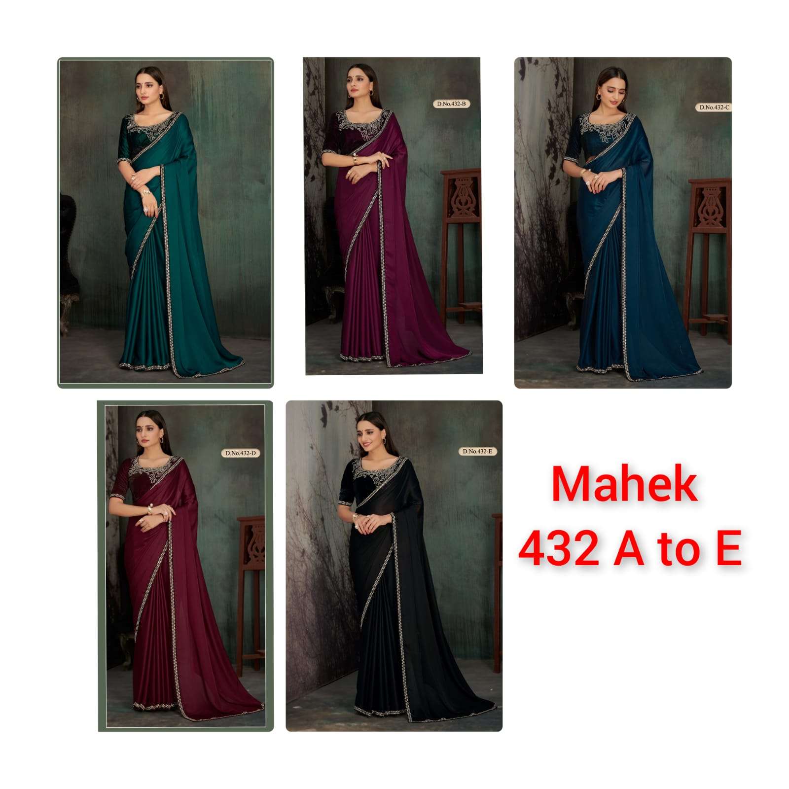 Mehak Satin Silk with wedding wear designer saree collection