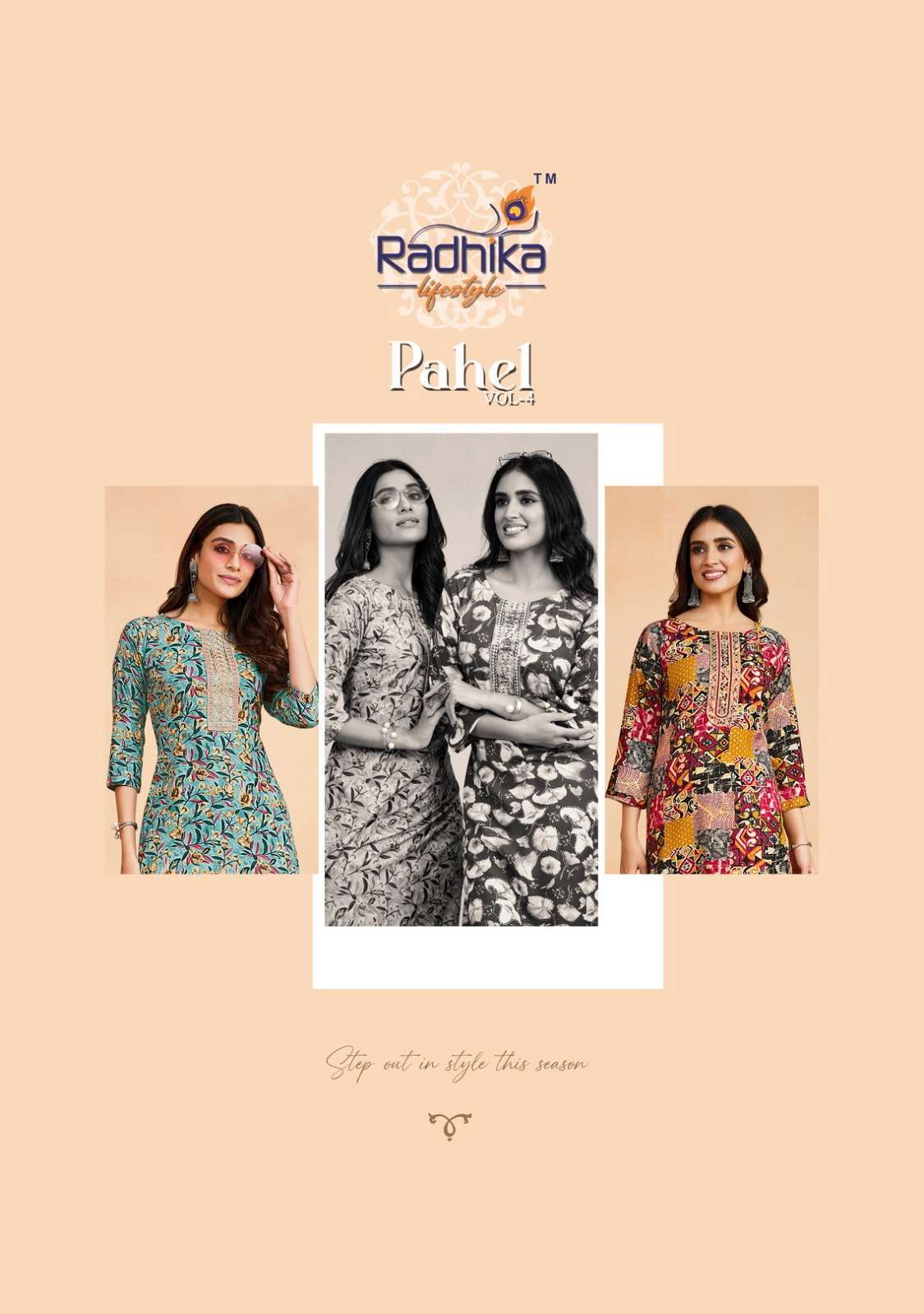 Radhika Fashion Pahel vol 4 Rayon with Printed Readymade Kurti collection
