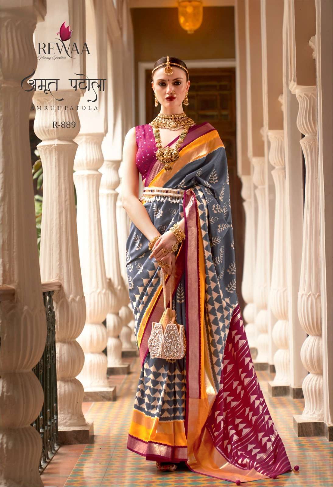 Rewaa fashion AMRUT PATOla Silk with wedding special Collection
