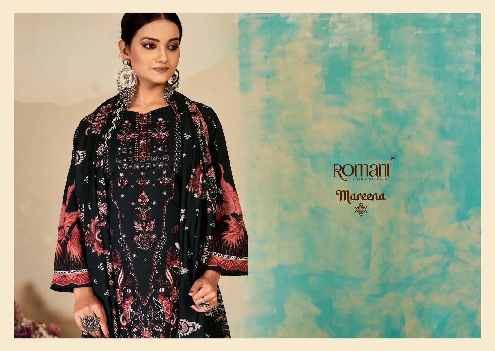 Romani Mareena vol 15 Cotton with digital Printed Dress material collection