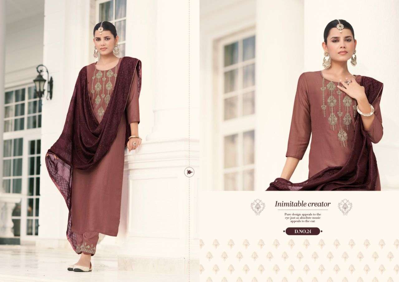 Sam & Tani Nora Silk with Khatliwork fancy Readymade suits collection