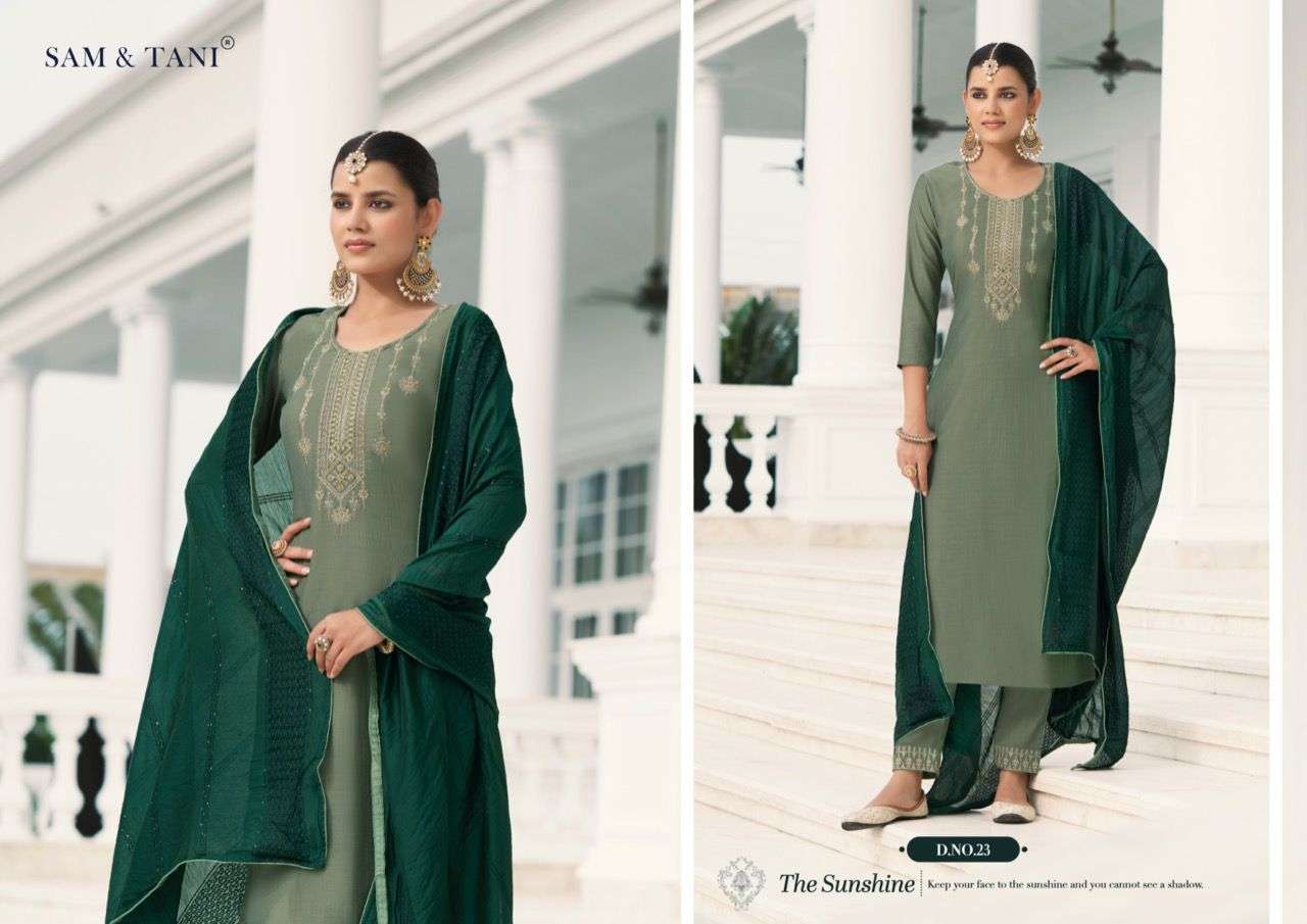 Sam & Tani Nora Silk with Khatliwork fancy Readymade suits collection
